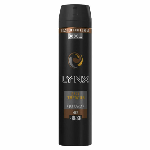 Lynx XXL 48H Fresh Deodorant Body Spray, Dark Temptation, 6 Pack, 250ml ...