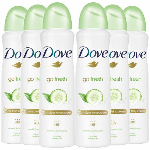 Dove Women Anti-Perspirant Deodorant Spray, Cucumber & Green Tea, 150ml ...