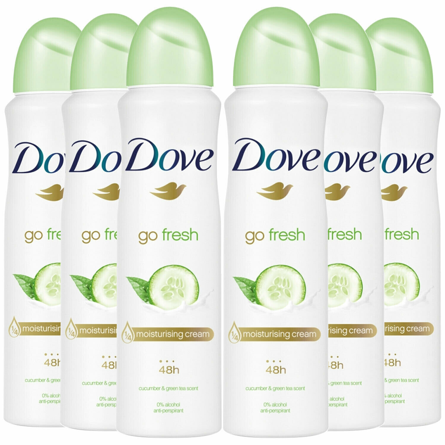Dove Women Anti-Perspirant Deodorant Spray, Cucumber & Green Tea, 150ml ...