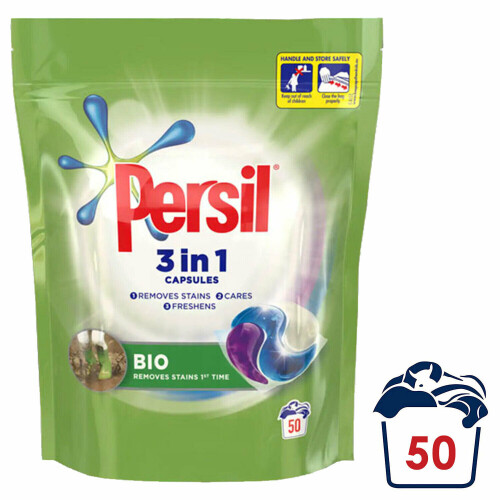 Persil 3in1 Capsules, Bio, 50 Washes - 6 Pack (Total 300 Washes) on OnBuy