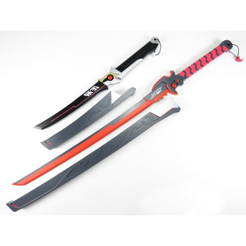 Overwatch Genji Oni Skin Weapon Dragonblade Cosplay Replica Swords on OnBuy