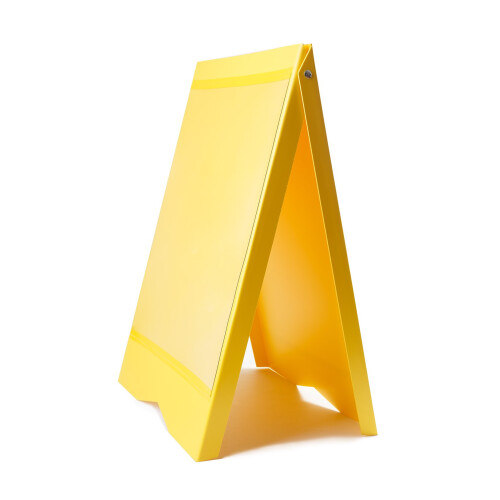(Yellow, No) A-Board Pavement Sign Board Stand PVC A2 Posters on OnBuy