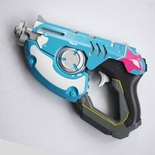 Overwatch Lena Oxton Tracer Skin Punk Weapon Pulse Pistols Cosplay on OnBuy