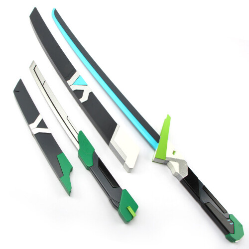 Overwatch Anniversary Genji Skin Sentai Weapon Cosplay Replica Swords ...