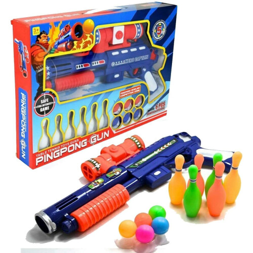 Ping Pong Toy Gun Table Tennis Bowling Kids Toy Gun on OnBuy
