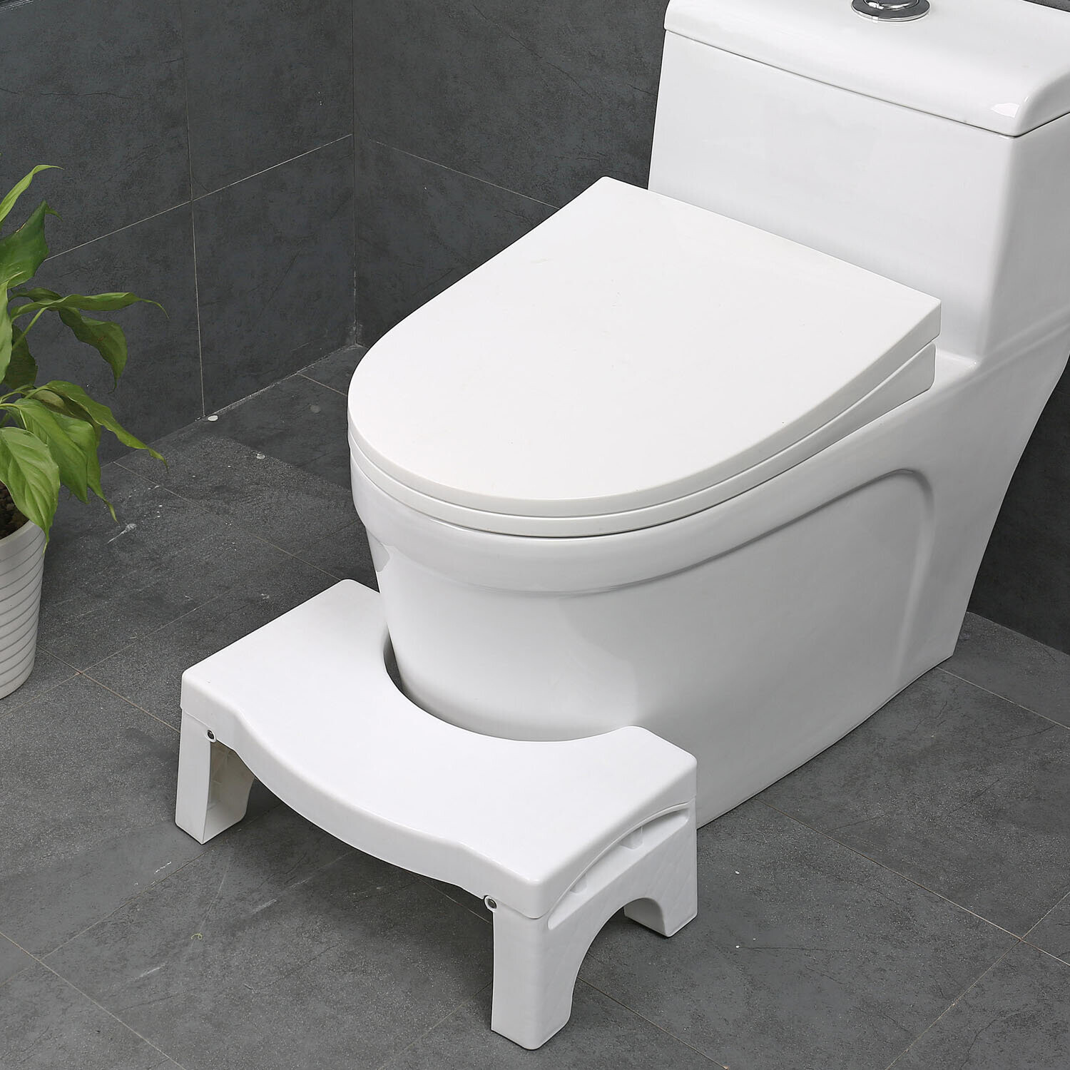 Folding TOILET STEP STOOL Natural Squat Position Squatty Potty Aid on OnBuy