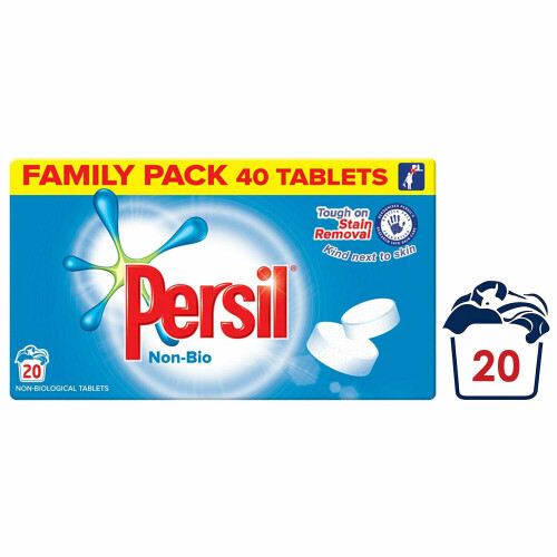 Persil Non-Bio Washing Detergent 40 Tablets, 6 Packs of 20 Washes on OnBuy