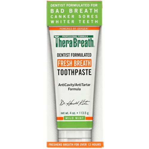 TheraBreath, Fresh Breath Toothpaste, Mild Mint Flavor, 113.5g on OnBuy
