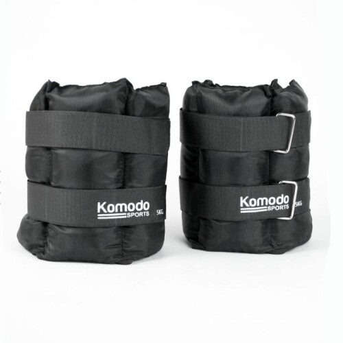 Komodo Adjustable Ankle Weights Pair – Max 10kg (5kg Each) on OnBuy