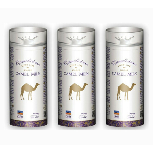 CAMEL MILK Camelicious Long Life Whole milk drink 235ml Can on OnBuy