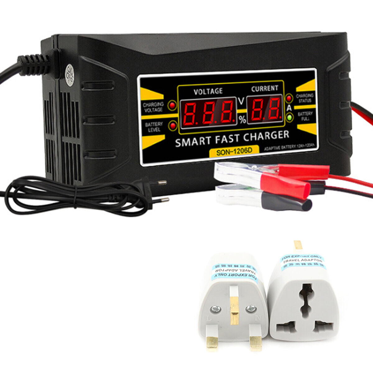 12V Intelligent Smart Car Battery Charger 6AMP Fast Battery Charger ...
