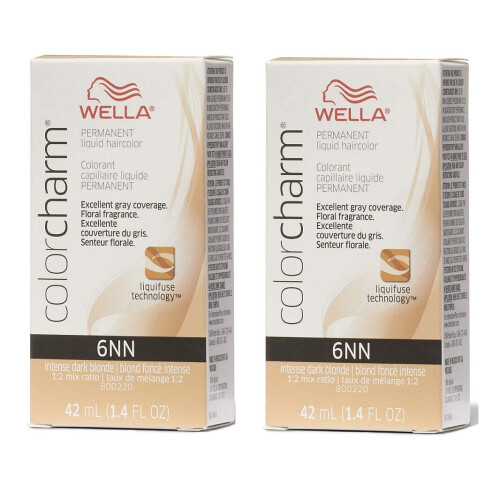 (6NN – pack of 2) Wella Color Charm Permanent Liquid Haircolor on OnBuy