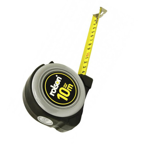 Tape Measure 10M 32Ft Lockable Hard Wearing Measure 10m x 32mm Rolson ...