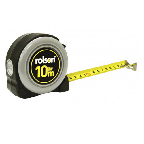 Tape Measure 10M 32Ft Lockable Hard Wearing Measure 10m x 32mm Rolson ...