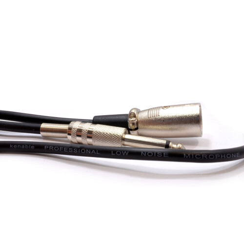 kenable Instrument Cable XLR 3 Pin Plug to 6.35mm Male Mono Jack Plug ...