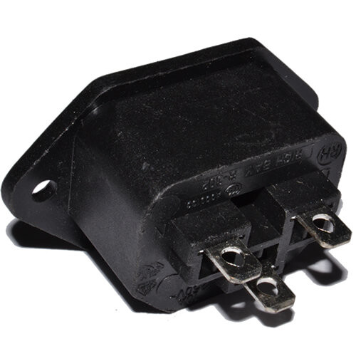 kenable IEC C13 10A 250V Chassis Panel Mount Socket Solder Termination ...