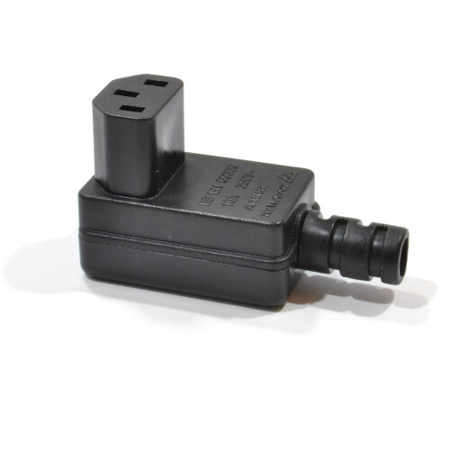 kenable Rewireable IEC Right Angle C13 Inline Socket Adapter Plug 10A 250V on OnBuy