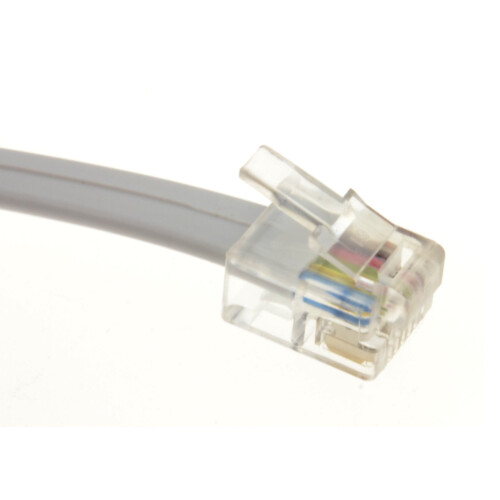 kenable FLAT RJ12 6P6C to RJ12 6P6C Cable Plug to Plug RJ11 with 6 wire 2m on OnBuy