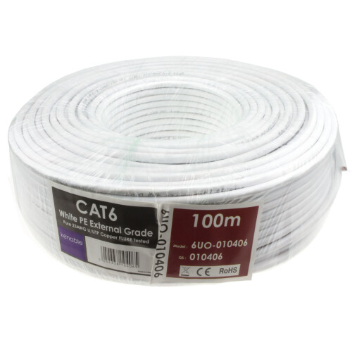 kenable External CAT6 Outdoor Use COPPER Ethernet Network Cable Reel ...