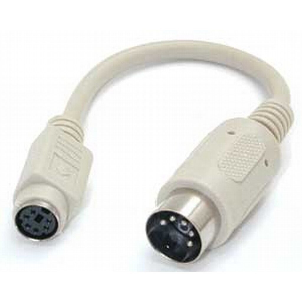 kenable PS2 Keyboard to AT Converter 6 pin Mini Din F to 5 pin Male on ...