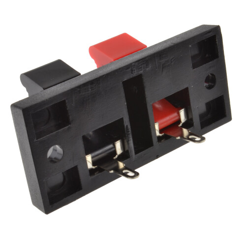 kenable Red and Black Spring Loaded Solder Terminal for HIFI or Loud ...