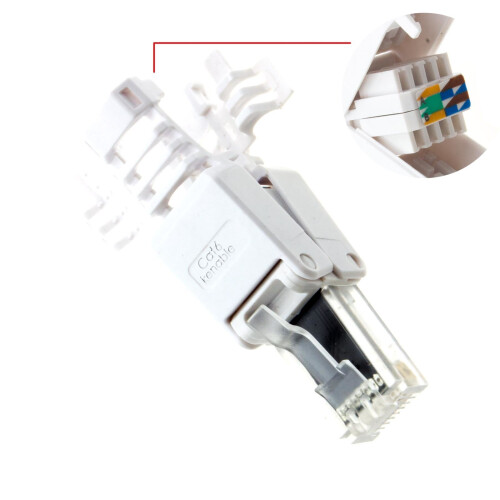 kenable IDC Punch Down to RJ45 Plug for Solid Network Ethernet Cable ...