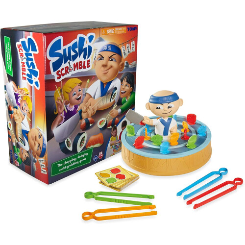 TOMY Sushi Scramble Kids Action Board Game | Preschool Family Board ...