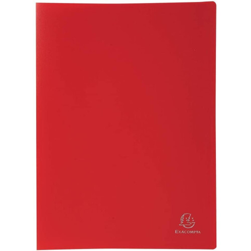 Exacompta Soft PP Display Book, A4, 100 pockets - Red on OnBuy Exacompta Soft PP Display Book, A4, 100 pockets - Red on OnBuy