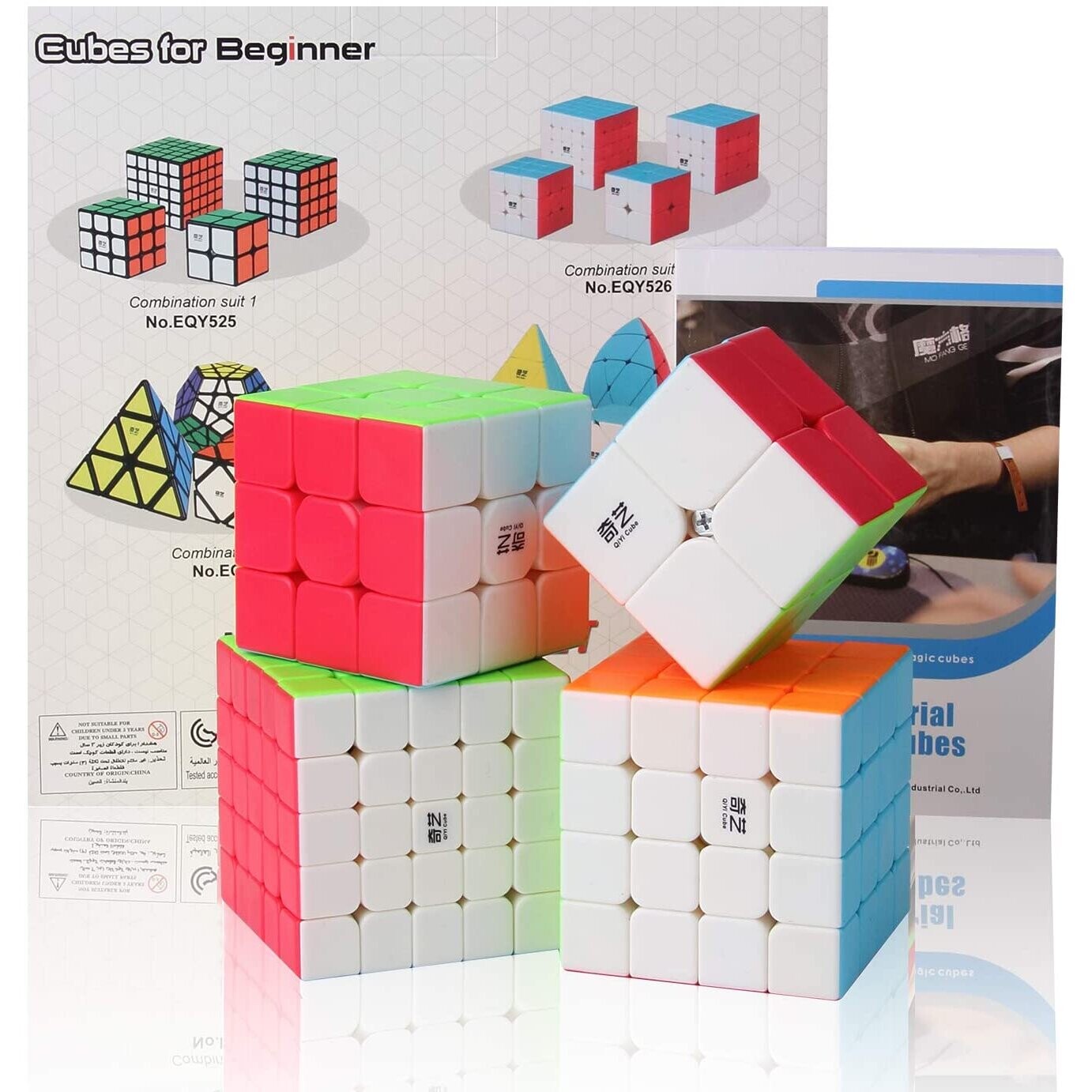 ROXENDA Speed Cube set,Magic Cube Set of 2x2 3x3 4x4 5x5 Cube Puzzle ...