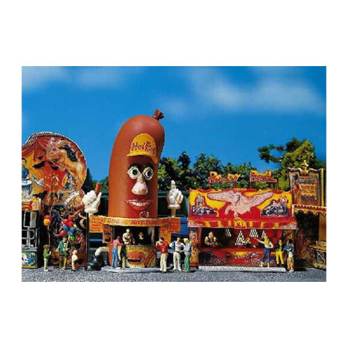 FALLER Hot Dog Man/Power Ball Booths Fairground Model Kit V HO Gauge ...