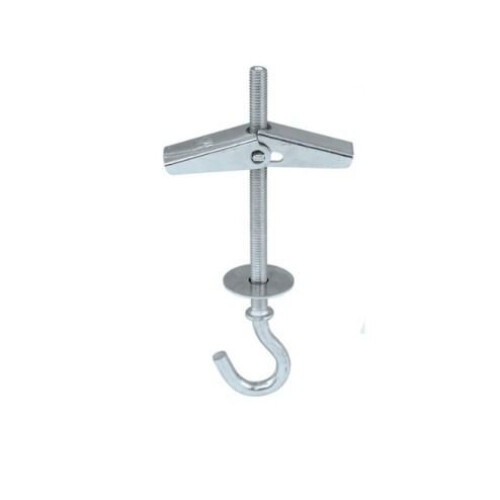 Plasterboard Hook Hanger with Spring Toggle Fixing M4 x 75mm - Pack of ...