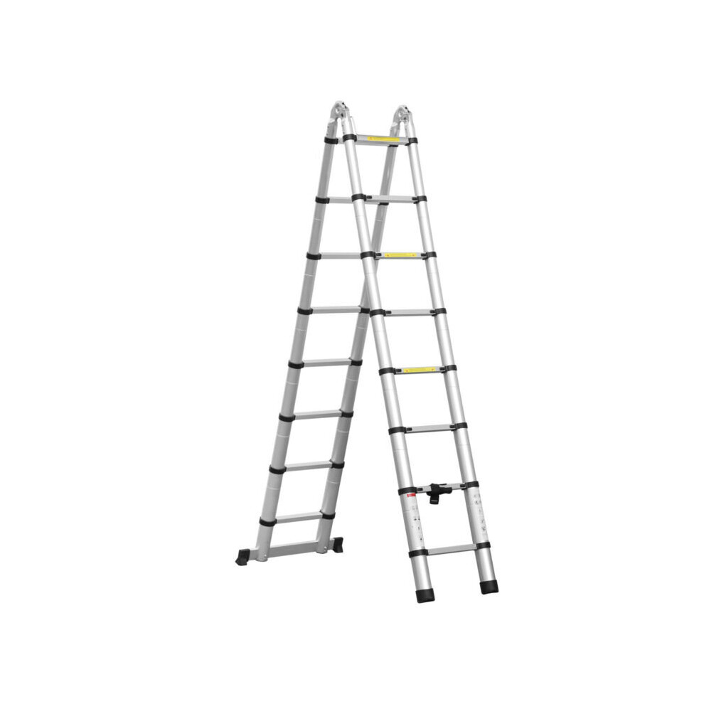 Multi-Purpose 5m Telescopic Ladder Extendable A-Frame Ladder on OnBuy