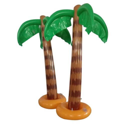 2x Inflatable Palm Tree Hawaiian Tropical Pool Beach PartyDecoration on ...