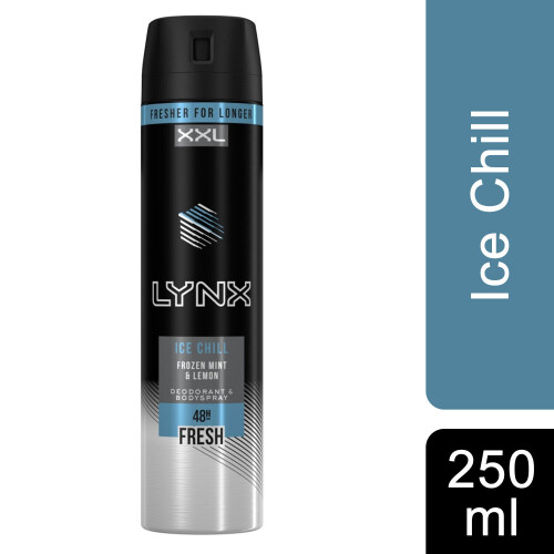 Lynx XXL 48H Fresh Deodorant Body Spray, Ice Chill, 6 Pack, 250ml on OnBuy