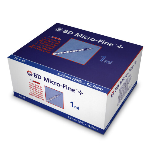 BD MicroFine + Plus 1ml U100 29G 12.7mm x 100 on OnBuy