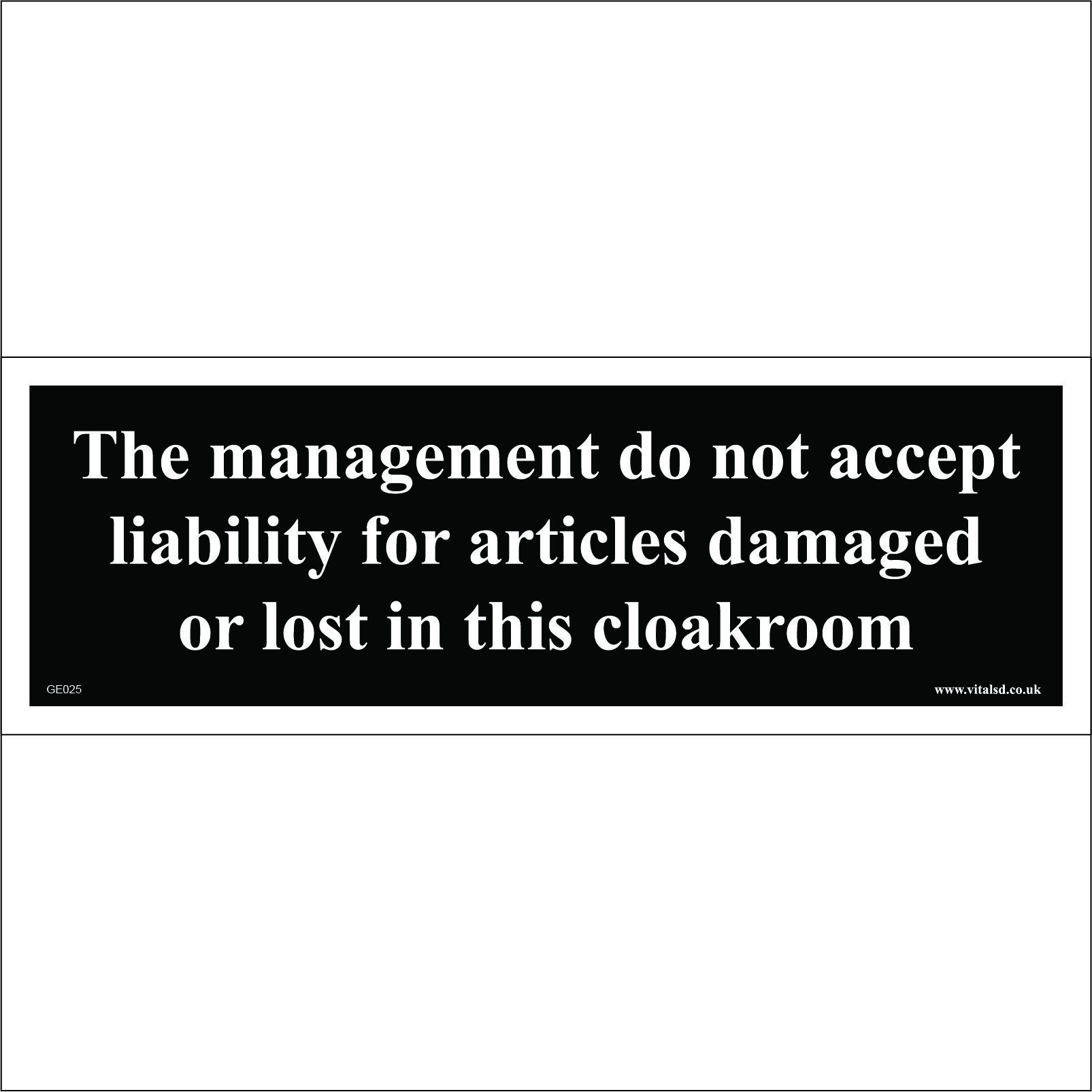 (450 x 150mm - 18 x 6, Sticker / Sav - White Background) GE025 The ...