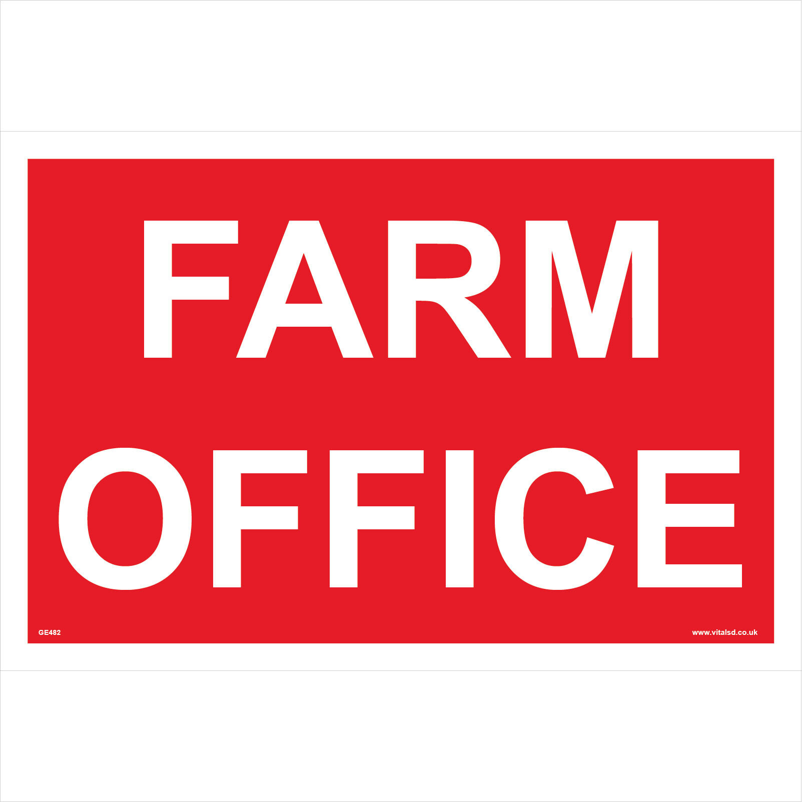 (400 x 300mm - 16 x 12, Sticker / Sav - White Background) GE482 Farm ...