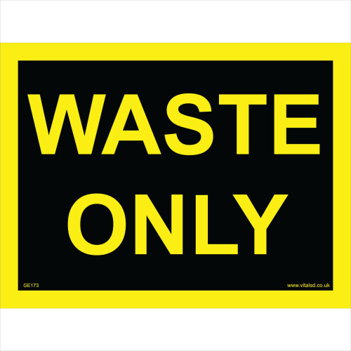 (200 x 150mm - 8 x 6, Sticker / Sav - White Background) GE173 Waste ...