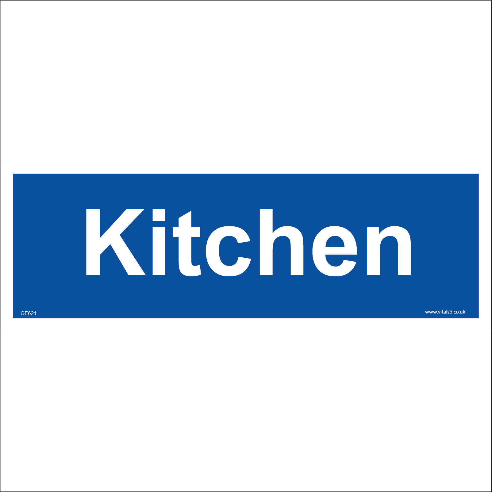 (150 x 50mm - 6 x 2, Magnetic - Vehicle Grade) GE621 Kitchen SIGN Door ...