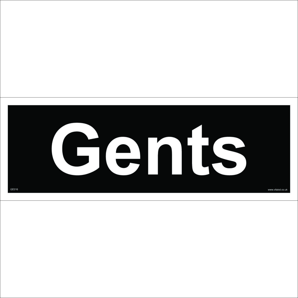 (150 x 50mm - 6 x 2, 3mm Standard Foamex Foamboard) GE016 Gents SIGN ...