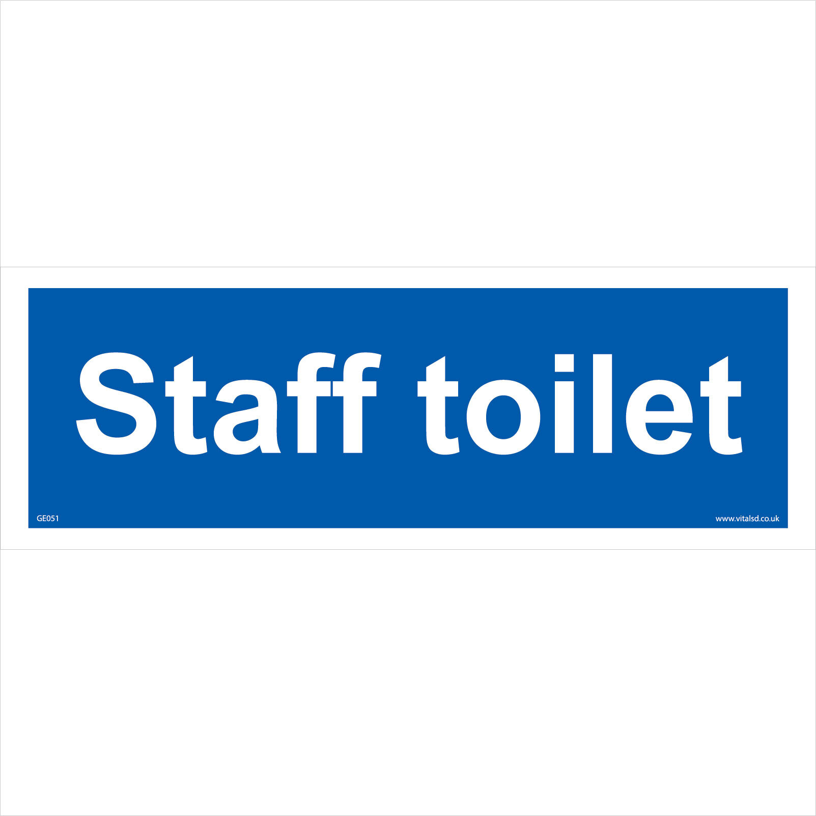 (150 x 50mm - 6 x 2, 3mm Standard Foamex Foamboard) GE051 Staff Toilet ...