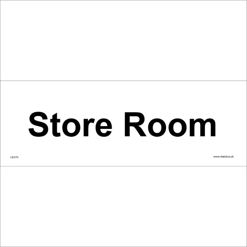 (150 x 50mm - 6 x 2, 1mm Pvc Foamex) GE670 Store Room SIGN Door Plaque ...