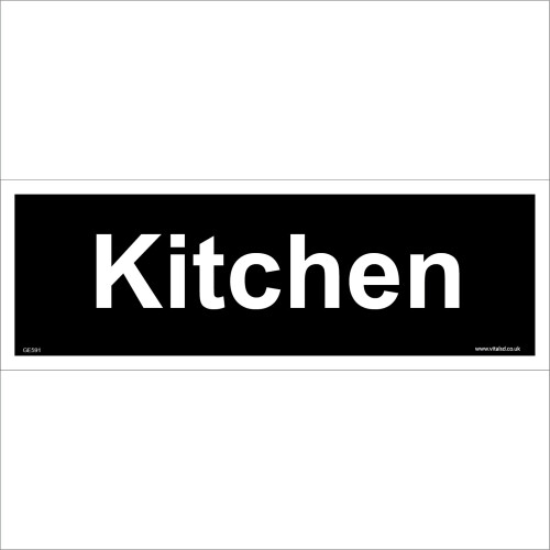 (600 x 200mm - 24 x 8, Sticker / Sav - White Background) GE591 Kitchen ...