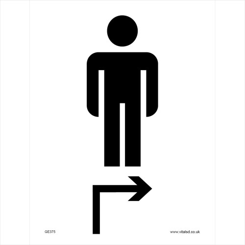 (150 x 200mm - 6 x 8, 3mm Standard Foamex Foamboard) GE375 Gents Toilet ...