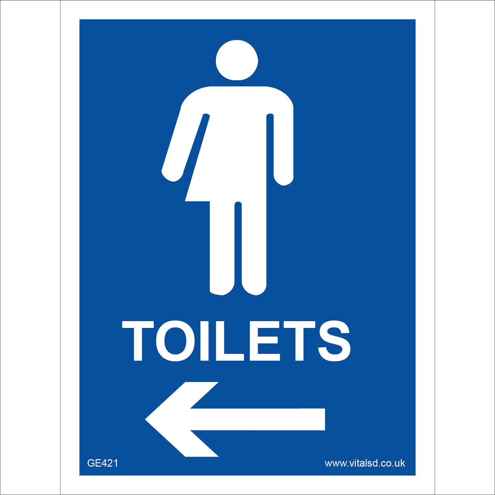 (450 x 600mm - 18 x 24, Dibond / Composite Aluminium) GE421 Toilets ...
