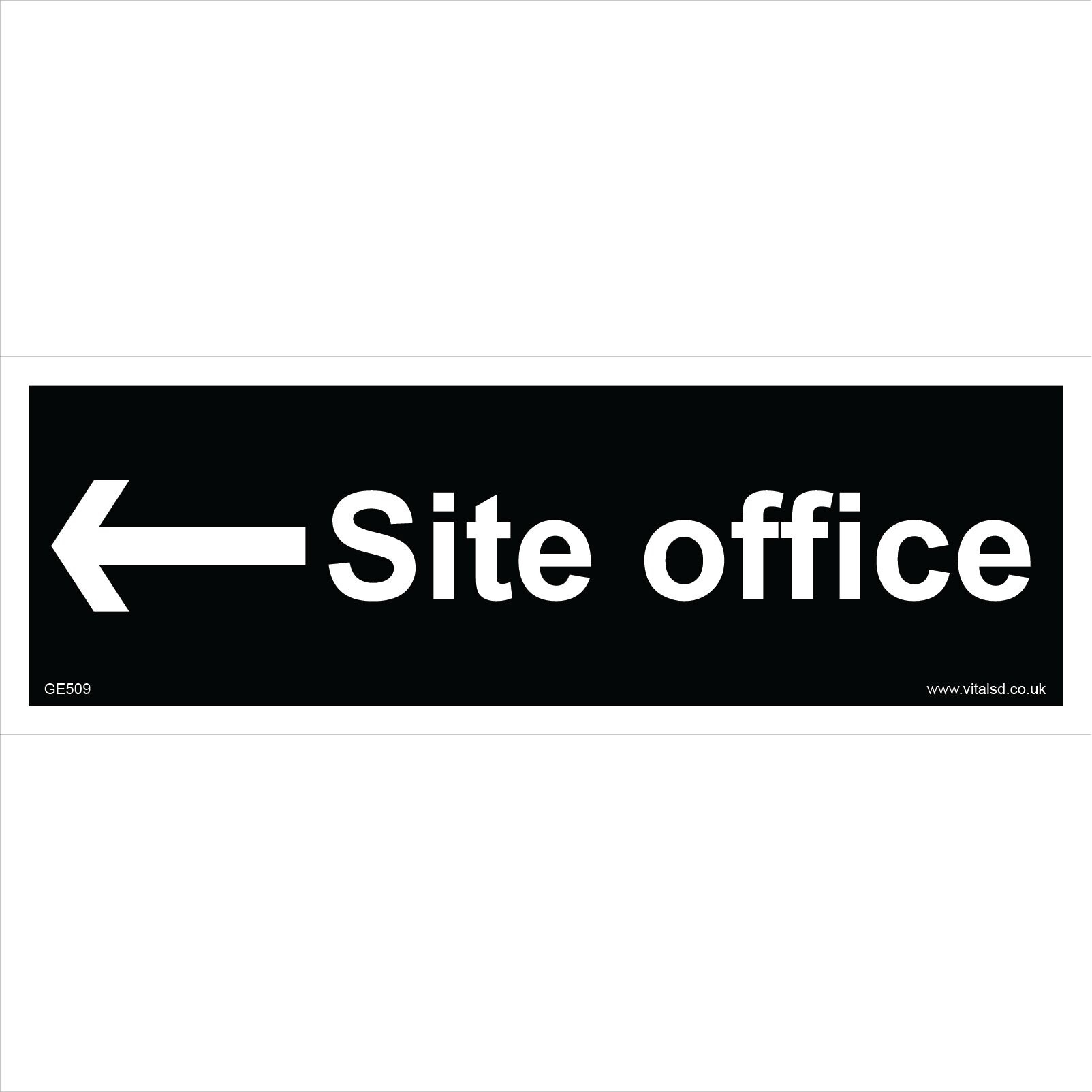 (300 x 100mm - 12 x 4, Sticker / Sav - White Background) GE509 Site ...