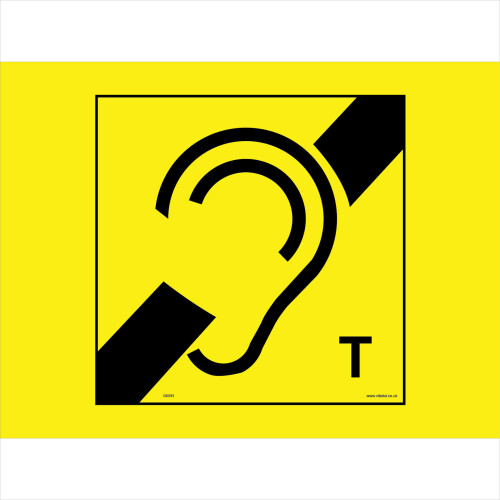 (200 x 150mm - 8 x 6, Sticker / Sav - White Background) GE093 Hearing ...