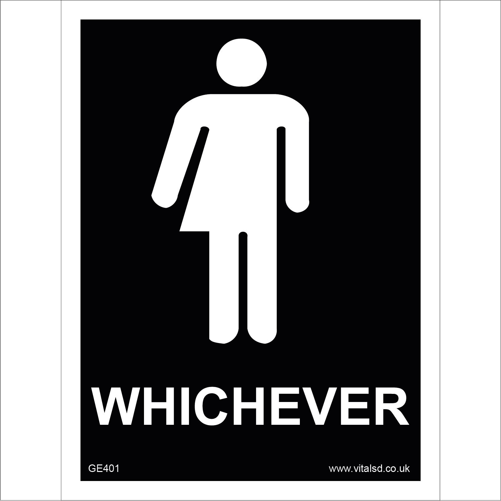 (150 x 200mm - 6 x 8, Sticker / Sav - White Background) GE401 Whichever ...