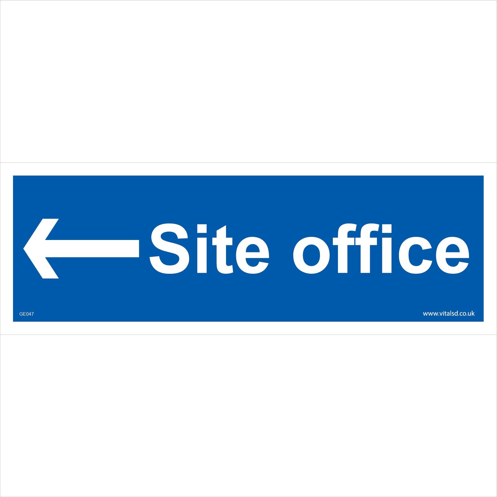 (450 x 150mm - 18 x 6, Sticker / Sav - White Background) GE047 Site ...