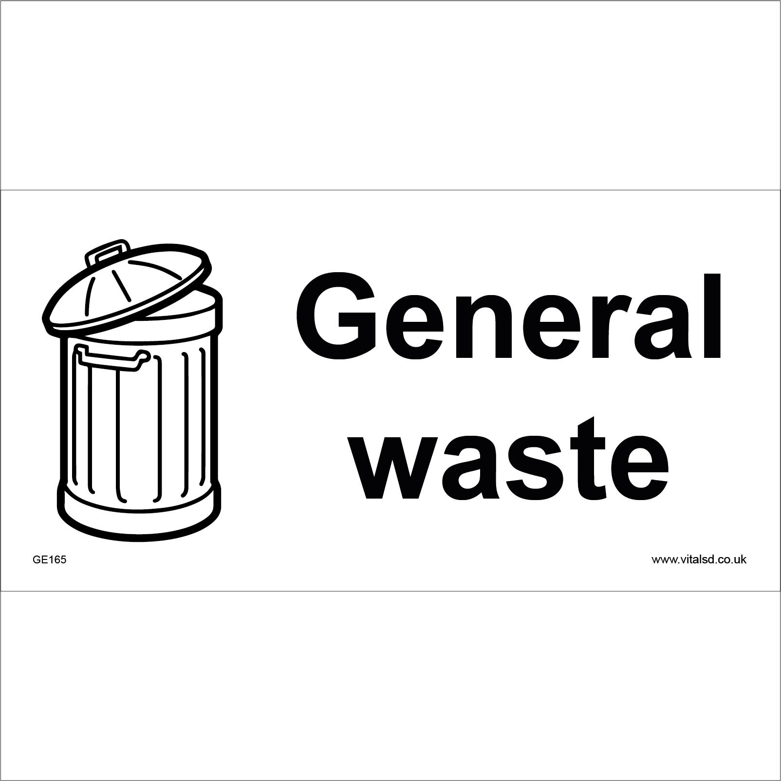 (200 x 100mm - 8 x 4, Sticker / Sav - White Background) GE165 General ...